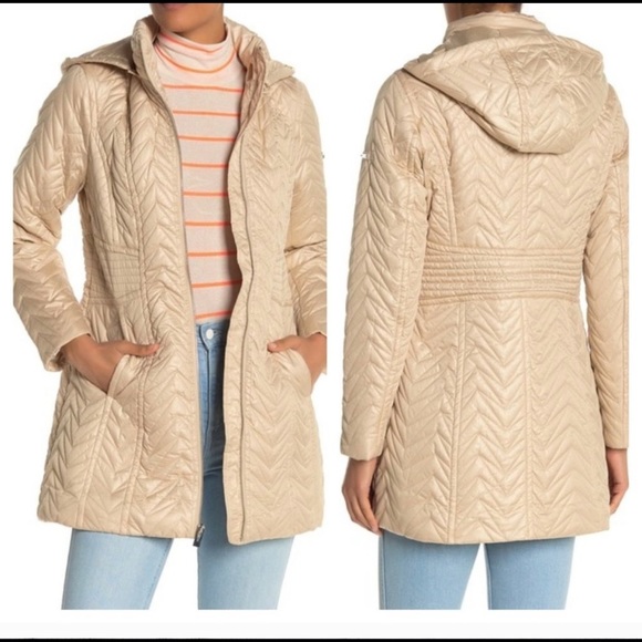 Via Spiga | Jackets & Coats | Via Spiga Womens Quilted Midi Puffer ...